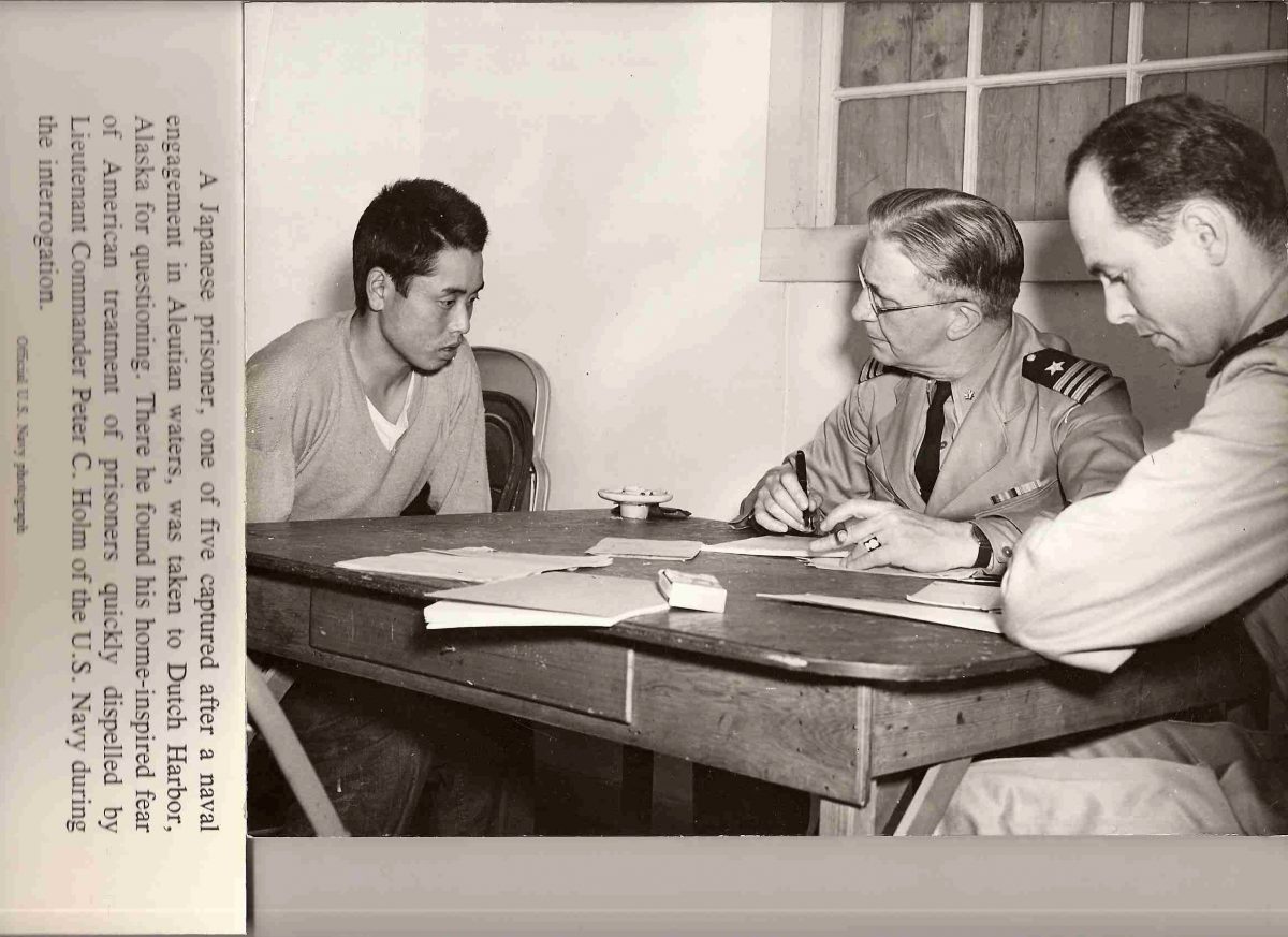 Japanese Prisoner of War interrogated | NCISA History Project